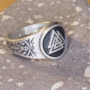 Valknut Symbol Ring: Norse Viking Art Pewter Ring RM149 - Etsy