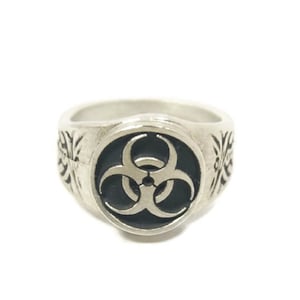 Biohazard Symbol Ring - Hazard Danger Universal Warning Safety ...