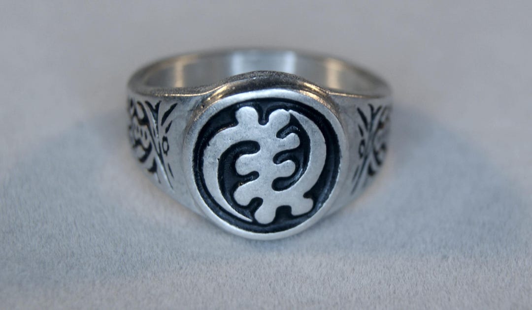 Gye Nyame Ring Gyenyame Gyname Design Adinkra - Sizes 7 to 14 - Adinkra ...
