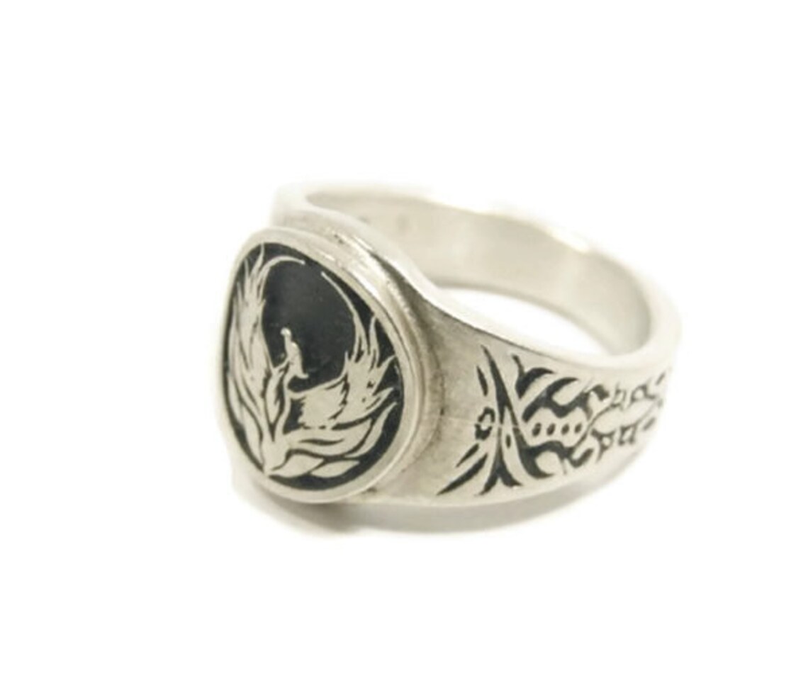 Phoenix Ring - Spirit Animal Fire Passion Bird Rebirth Classical ...