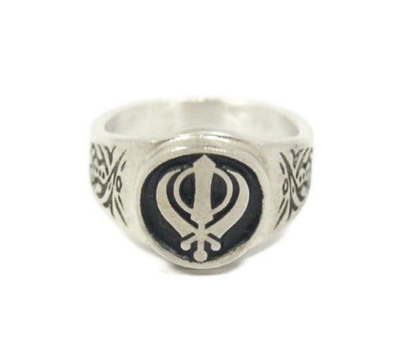 Khanda Ring Design Sikh Khanda Coat of Arms - Etsy Ireland