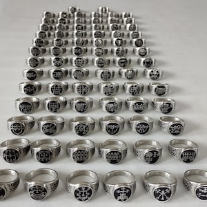 Choose From 72 Goetia Rings Demon Seal Rings Arcane Sigils Sizes 7 to ...