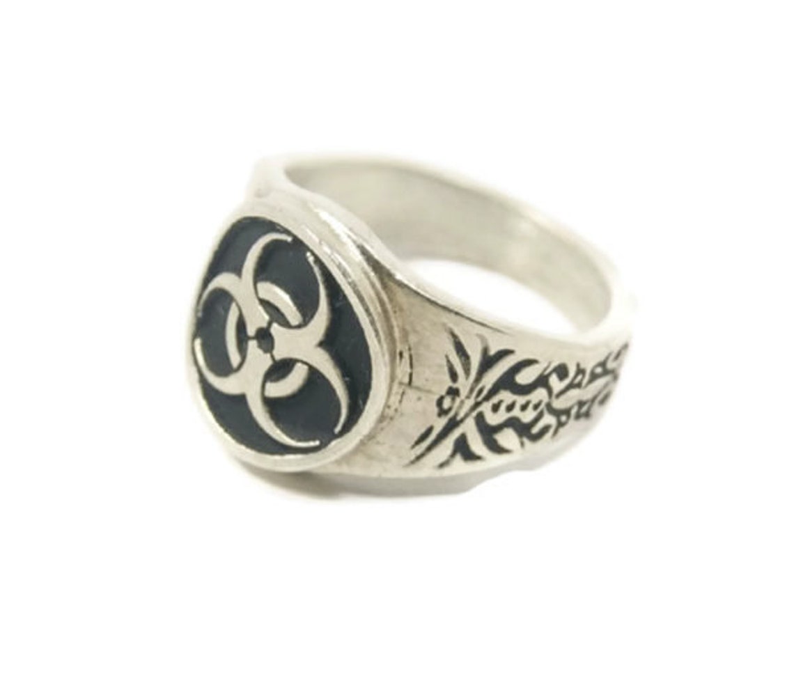 Biohazard Symbol Ring - Hazard Danger Universal Warning Safety ...