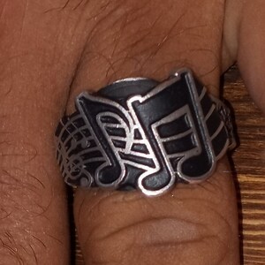 Music Notes Ring - Sheet Music Symbols - Etsy