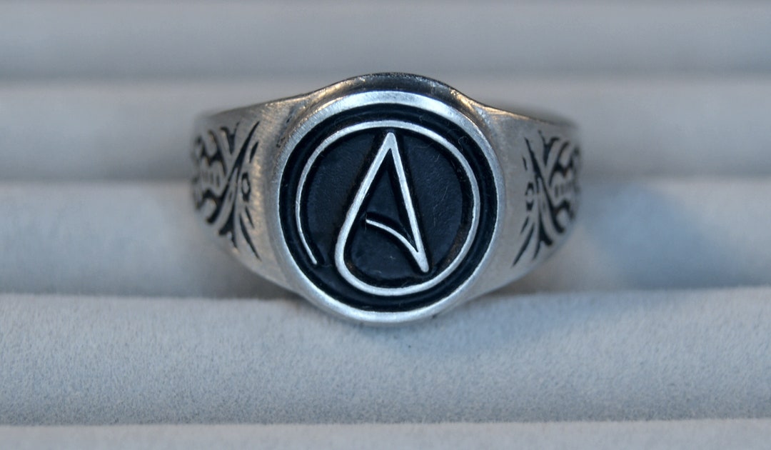 Atheist Symbol Ring - Atheism Science Religious Non Believe - Lack of ...