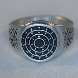 Disc of King Solomon Ring - Solomons Circle Tetragrammaton - Ring Sizes ...