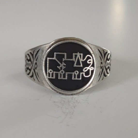Marquis Cimeies Goetia Ring Ars Goetia Demon Seals - Etsy