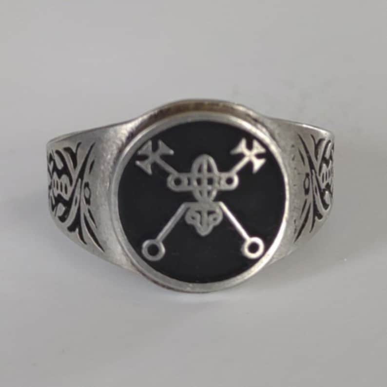 King Bael Seal Ars Goetia Ring Lesser Key of Solomon Demon Sigil - Etsy