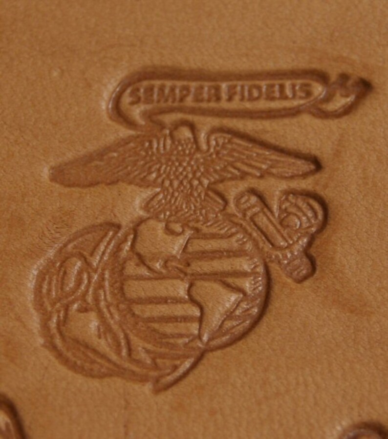 USMC Leather stamp EGA Eagle Globe and Anchor Marine Corps | Etsy