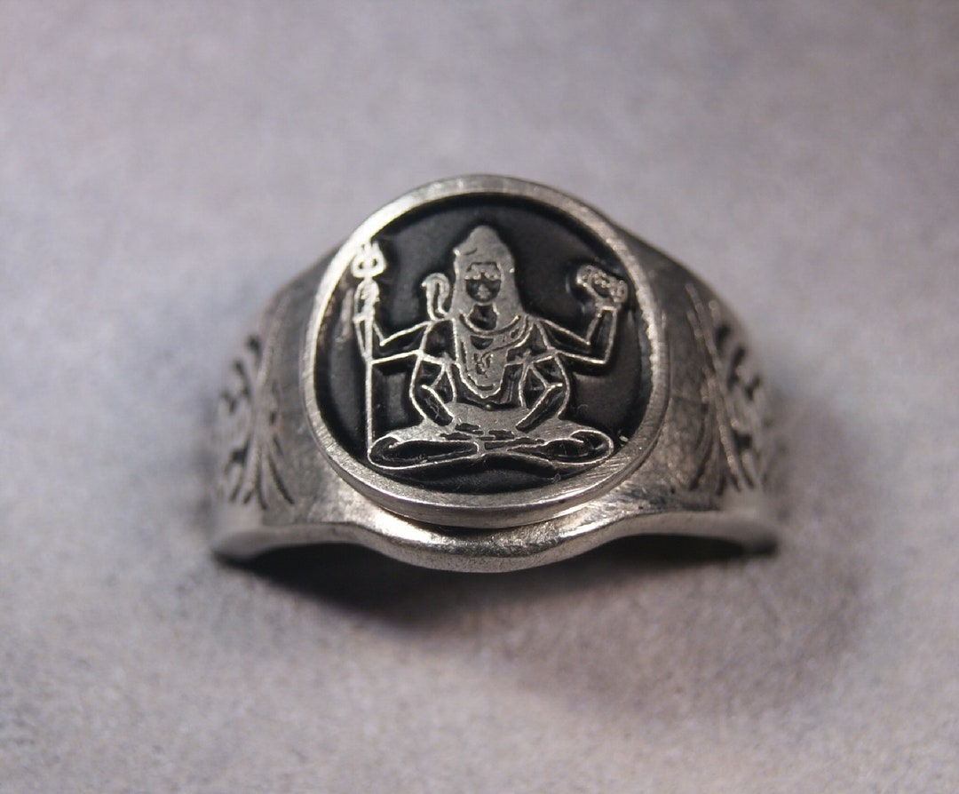 Shiva Ring Hindu Yoga Meditation - Om Namah Shivaya RM177 - Etsy