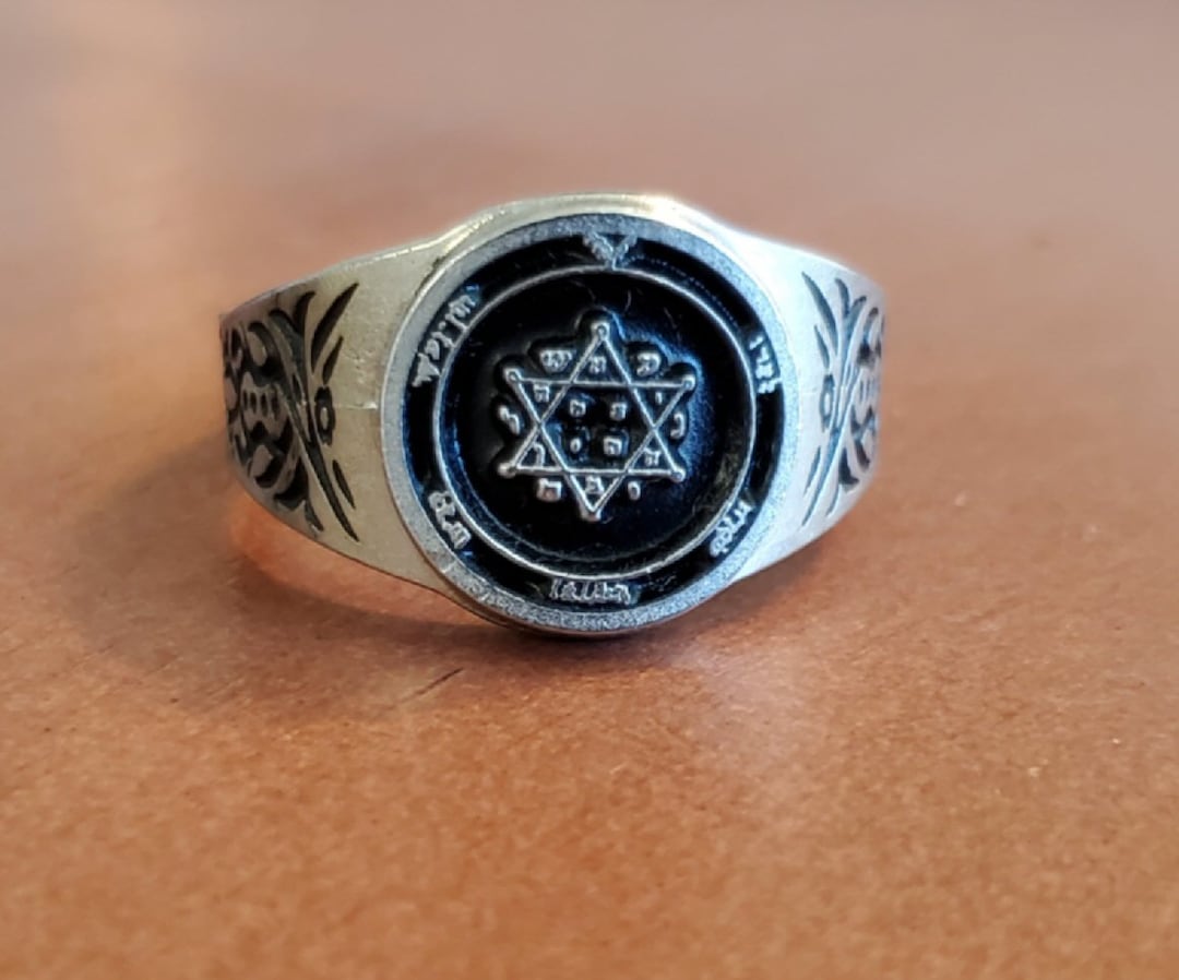 Second Pentacle of Jupiter Ring - Pentacle Seal From the Key of Solomon ...