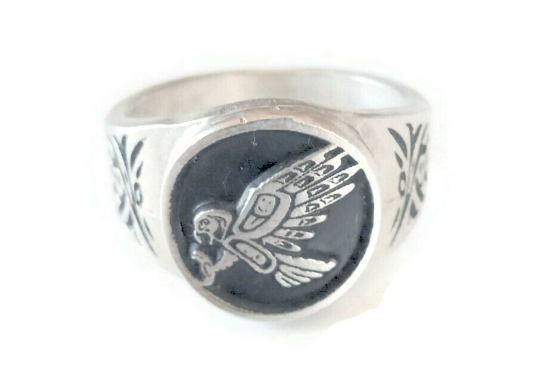 Southwestern Style Hawk Ring - Etsy