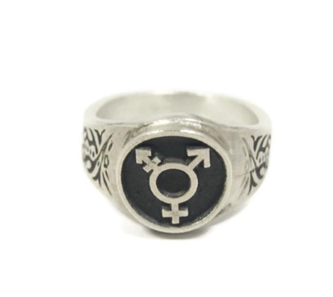 Transgender LGBT Gay Pride Ring Lesbian Gay Bisexual Queer LGBTQ - Etsy