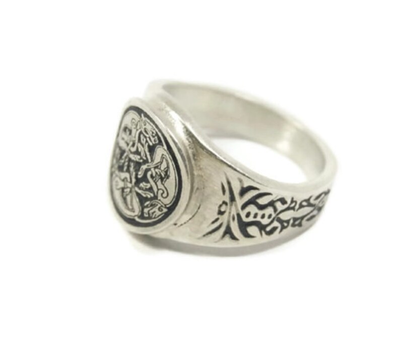 Celtic Dogs Ring Celtic 3 Dog Zoomorphic Hounds Loyalty - Etsy