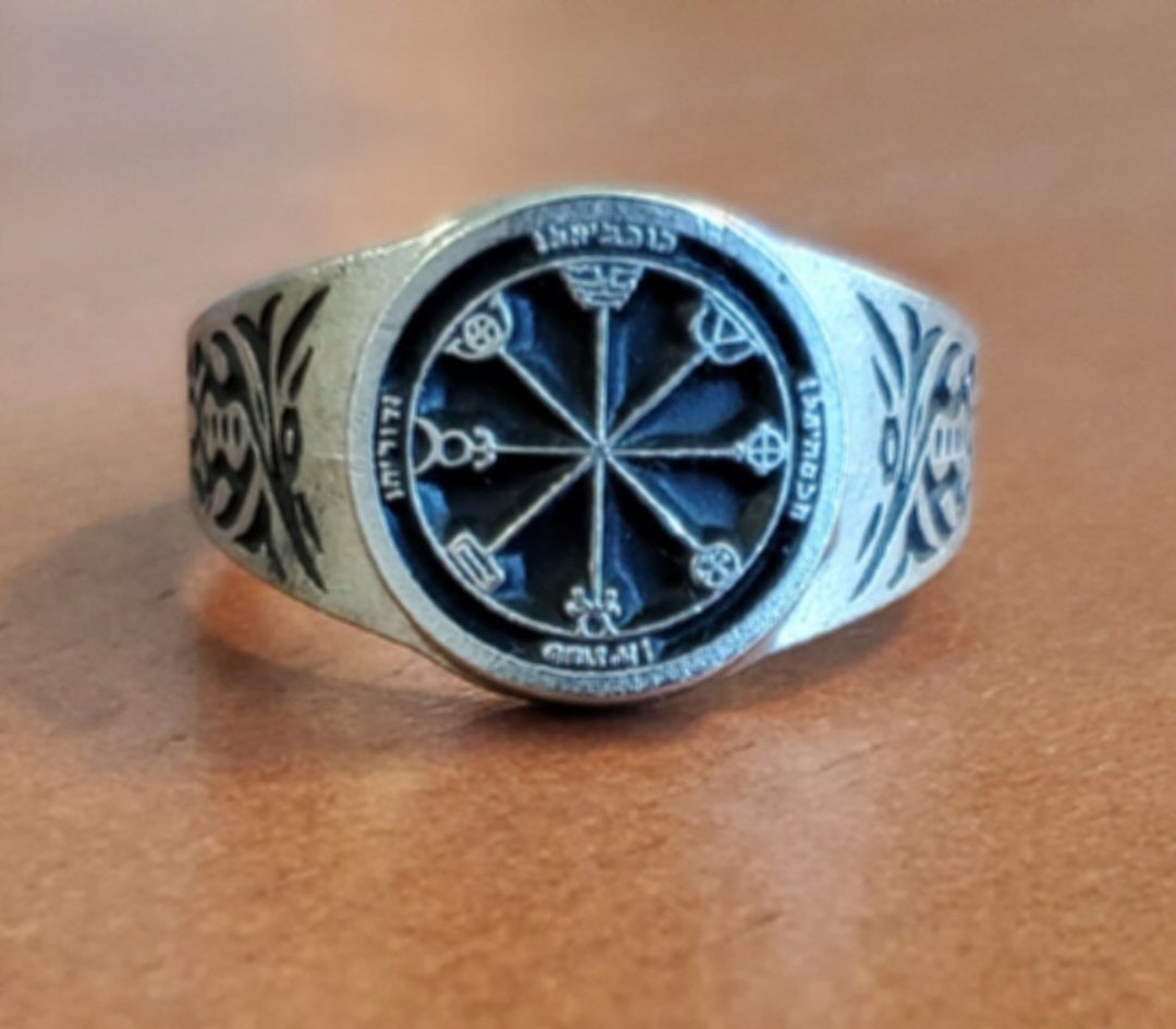 Third Pentacle of Mercury Ring - Pentacle Seal From the Key of Solomon ...
