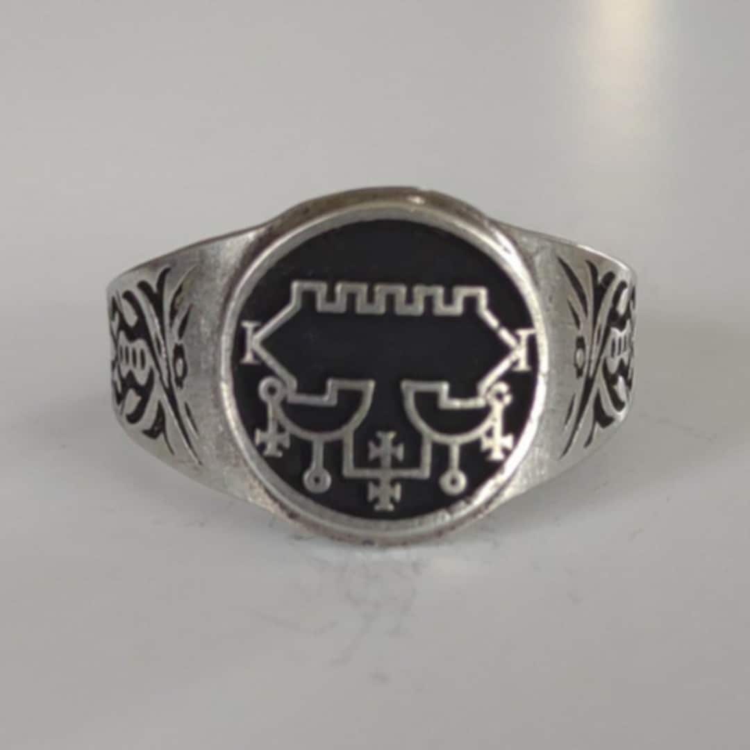 King Belial Goetia Ring-lemegeton Ars Goetia Demon Seals - Etsy