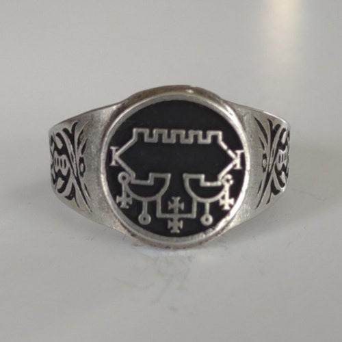 King Paimon Goetia Ring Ars Goetia Demon Seal Lemegeton - Etsy