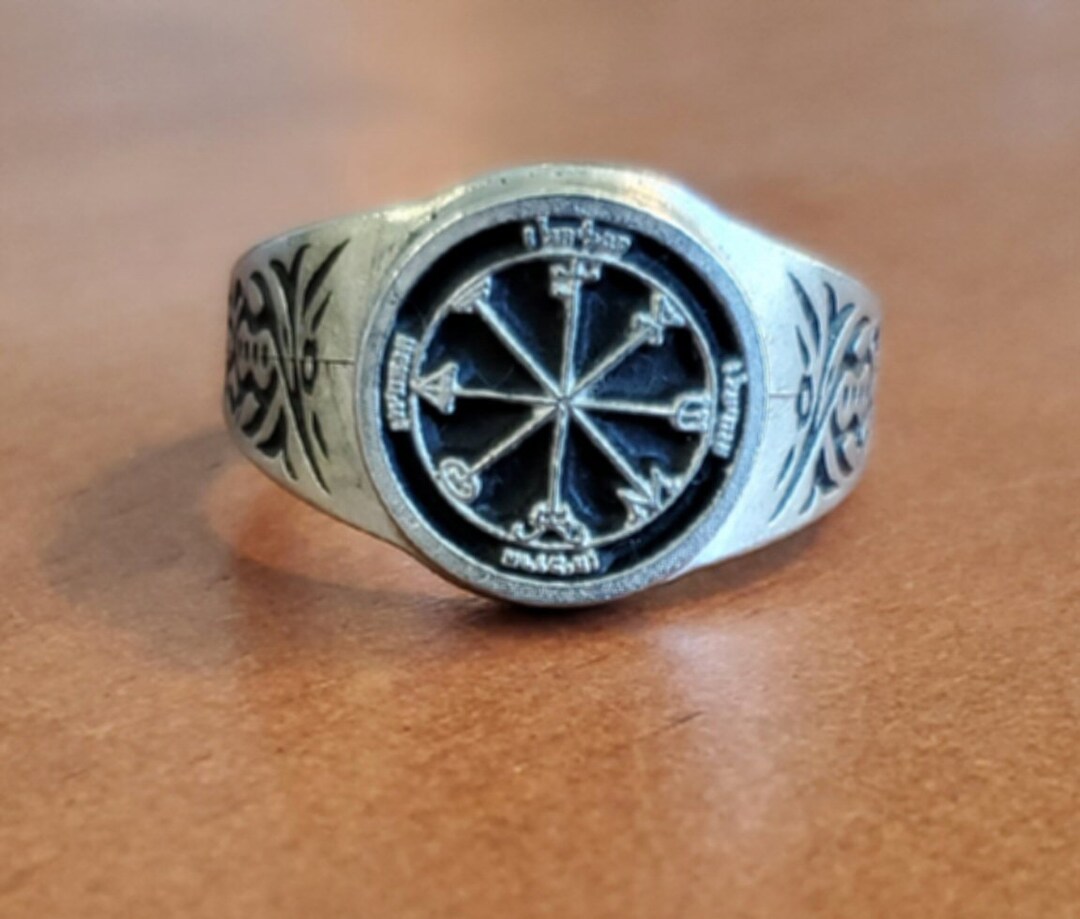 Third Pentacle of Saturn Ring - Pentacle Seal From the Key of Solomon ...