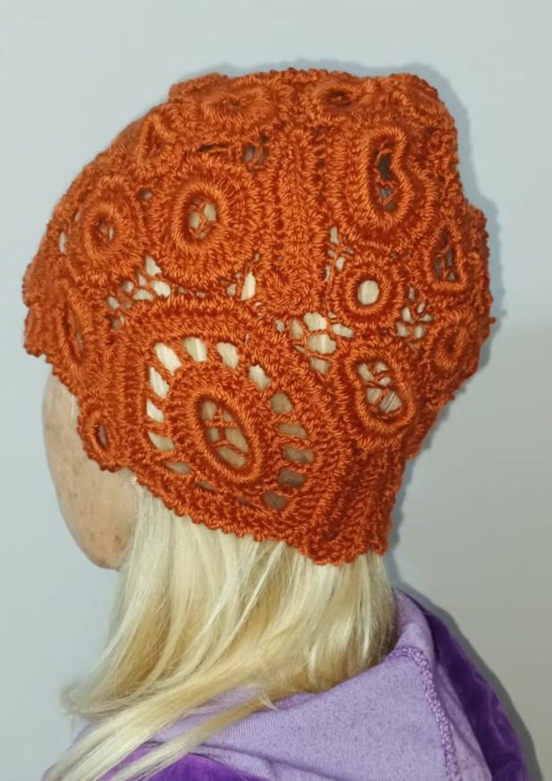 An Elegant Lace Cap for Unique Women, Chic Spring Headwear With Irish ...