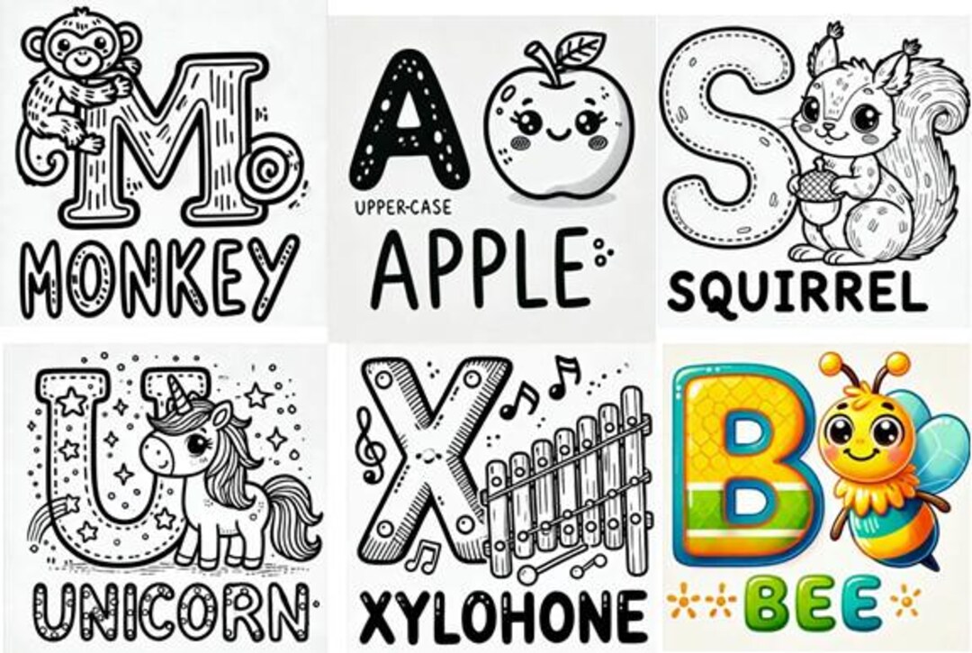 Fun Letters to Color: Learn the English Alphabet Easily and With ...