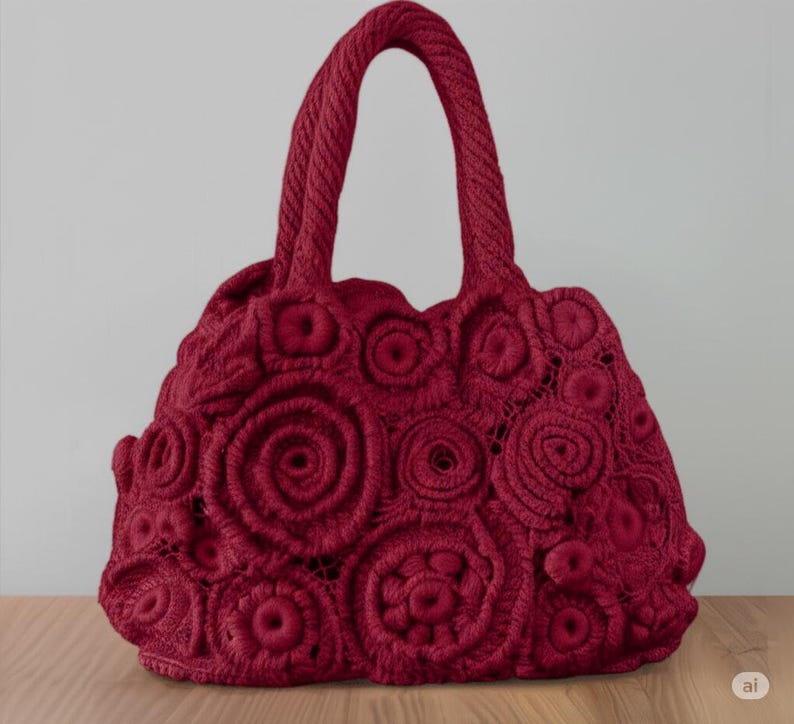 All Bags Sold Out, but I Can Make to Order, Chic Knitted Bag Handmade ...