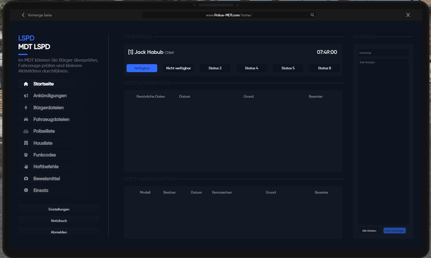 Fivem Script QF MDT: ESX, QB Supported - Etsy