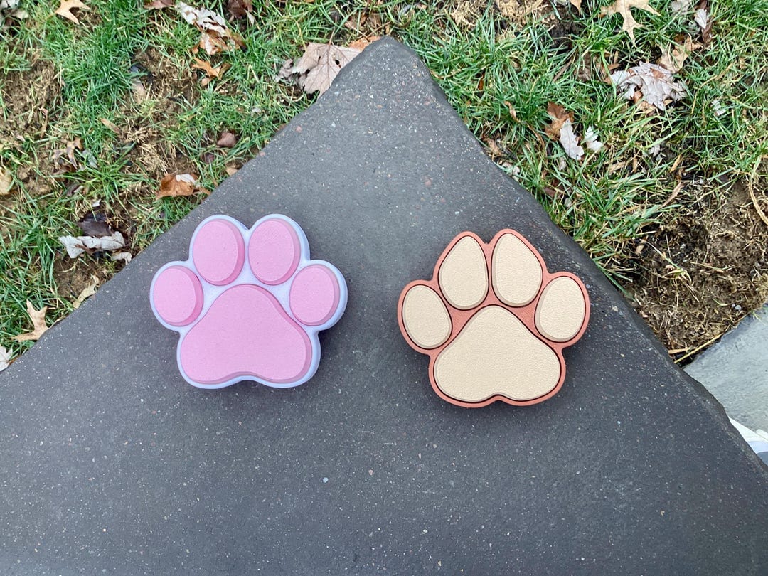 Cat & Dog Paw Fidget Clicker Keychain – Cute Sensory Stress Relief for ...