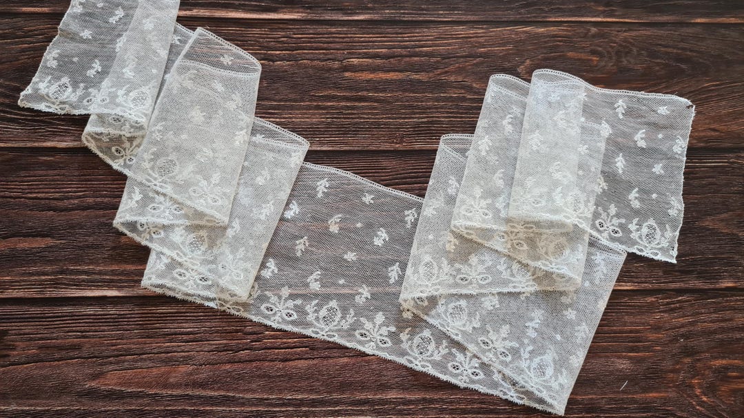 Antique Early 19th Century Lille Bobbin Lace, Antique Collectors Lace ...