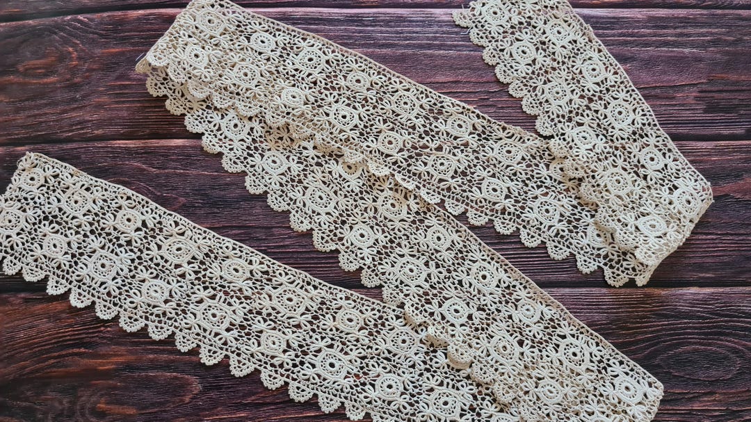 Antique Irish Crochet Lace Border - Etsy
