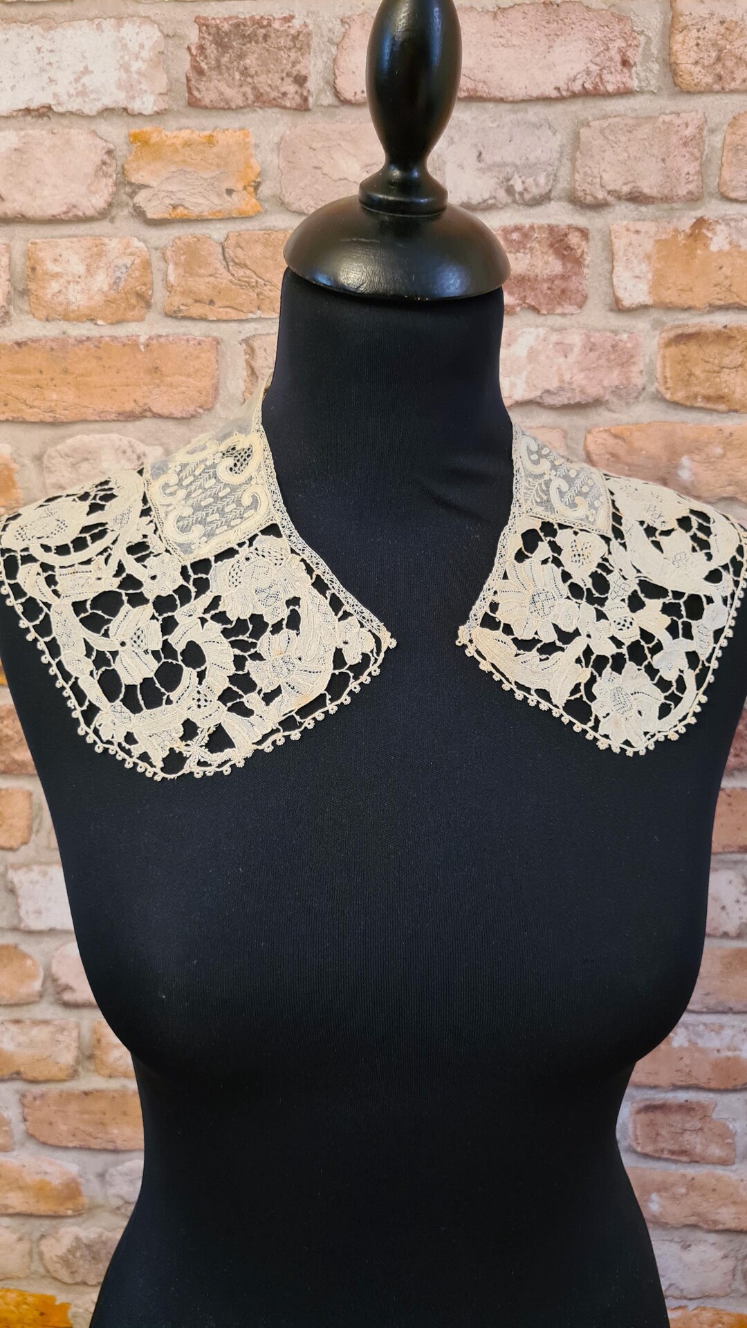 Exquisite Hand-made Collar With Floral Needle Lace and Embroidery - Etsy
