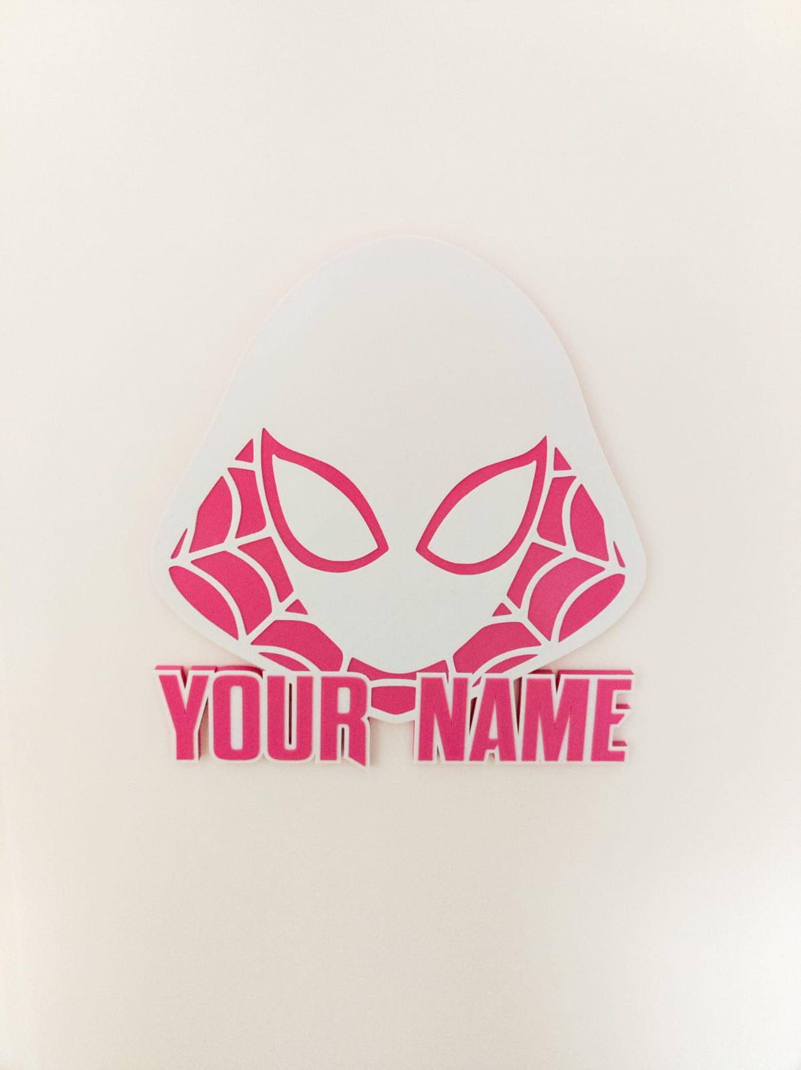 Ghost Spider Girl Name Sign Personalized Door Hanger Custom Sign Kids ...