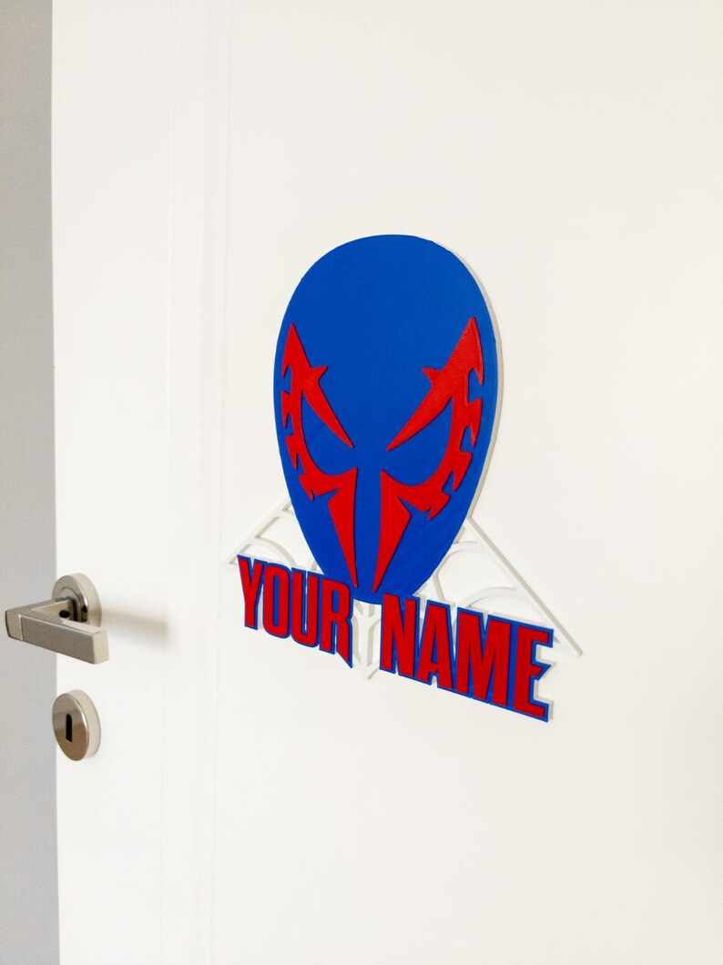 Black Spider Name Sign Personalized Door Hanger Custom Sign Kids Room ...