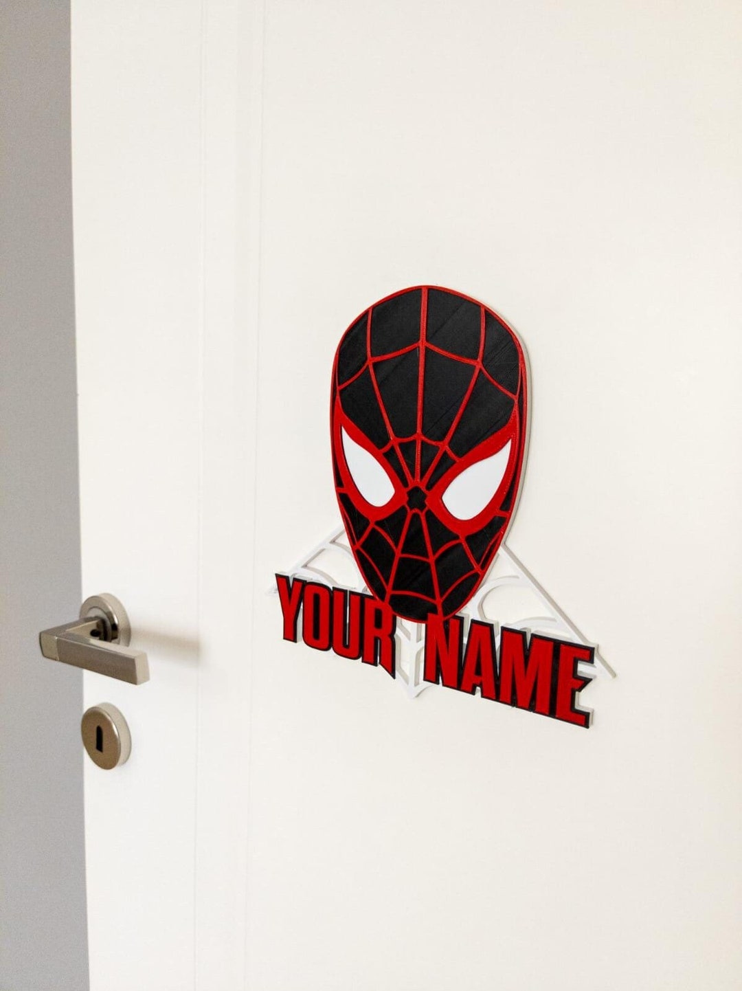 Black Spider Name Sign Personalized Door Hanger Custom Sign Kids Room ...