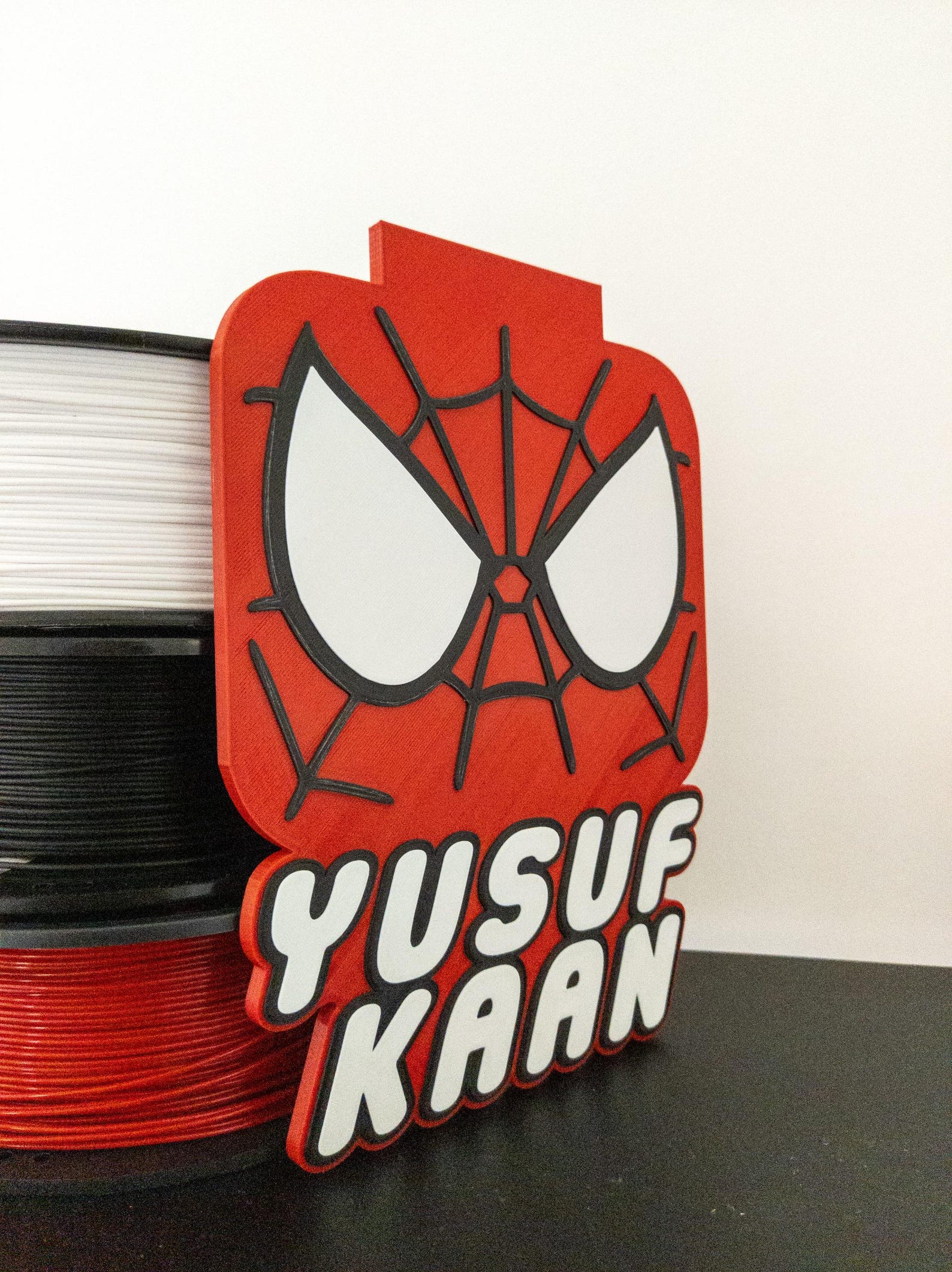 Red Spider Name Sign Personalized Door Hanger Custom Sign Kids Room ...
