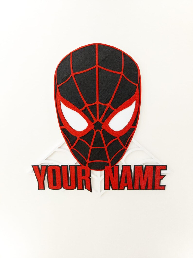 Black Spider Name Sign Personalized Door Hanger Custom Sign Kids Room ...