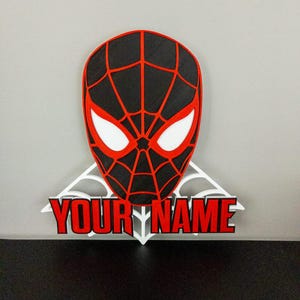 Black Spider Name Sign Personalized Door Hanger Custom Sign Kids Room ...