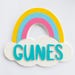 Rainbow Cloud Name Sign Personalized Door Hanger Custom Sign Kids Room ...