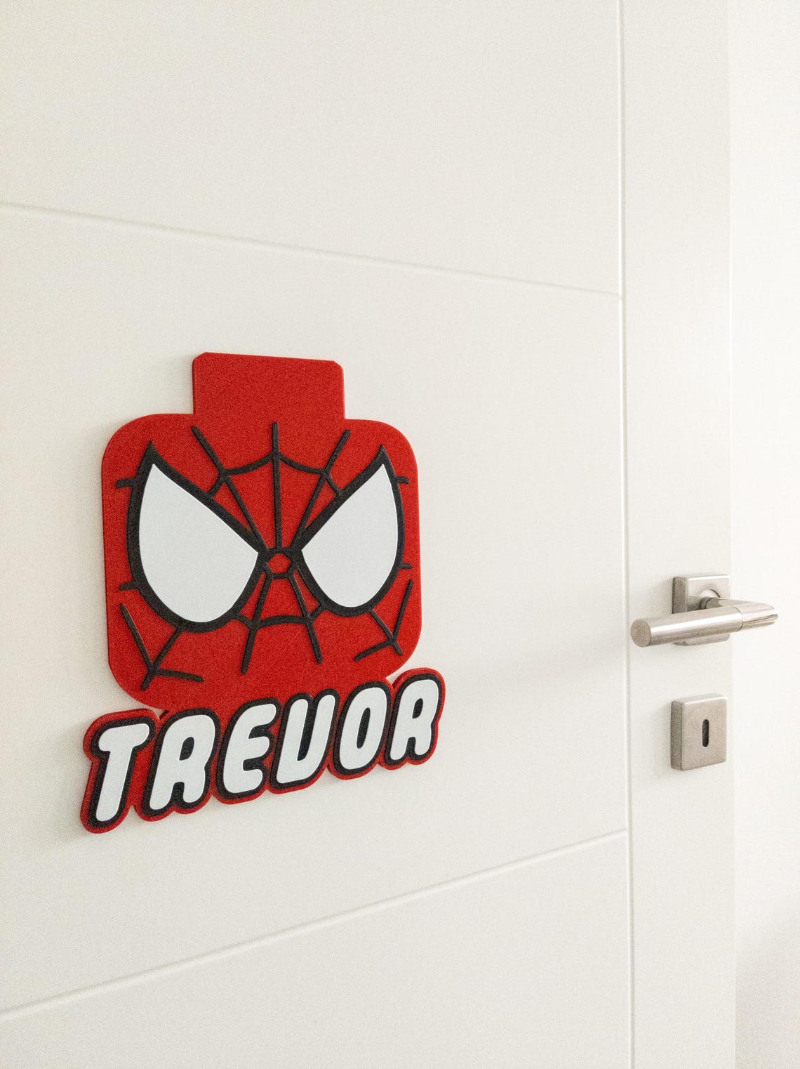 Red Spider Name Sign Personalized Door Hanger Custom Sign Kids Room ...