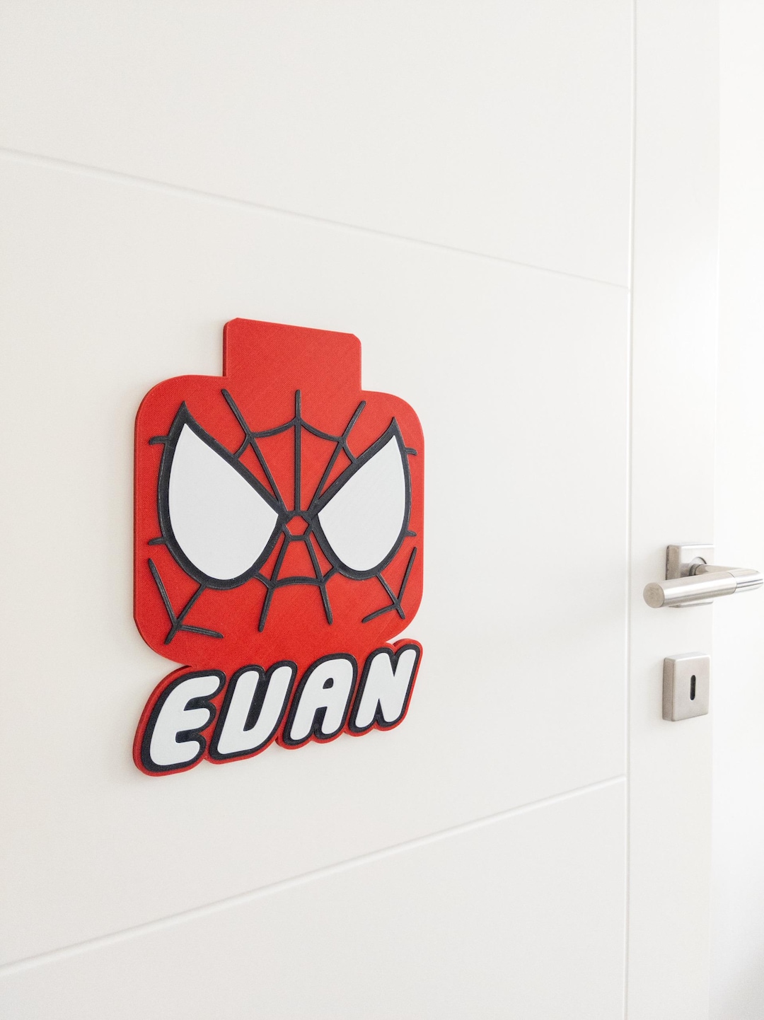 Red Spider Name Sign Personalized Door Hanger Custom Sign Kids Room ...