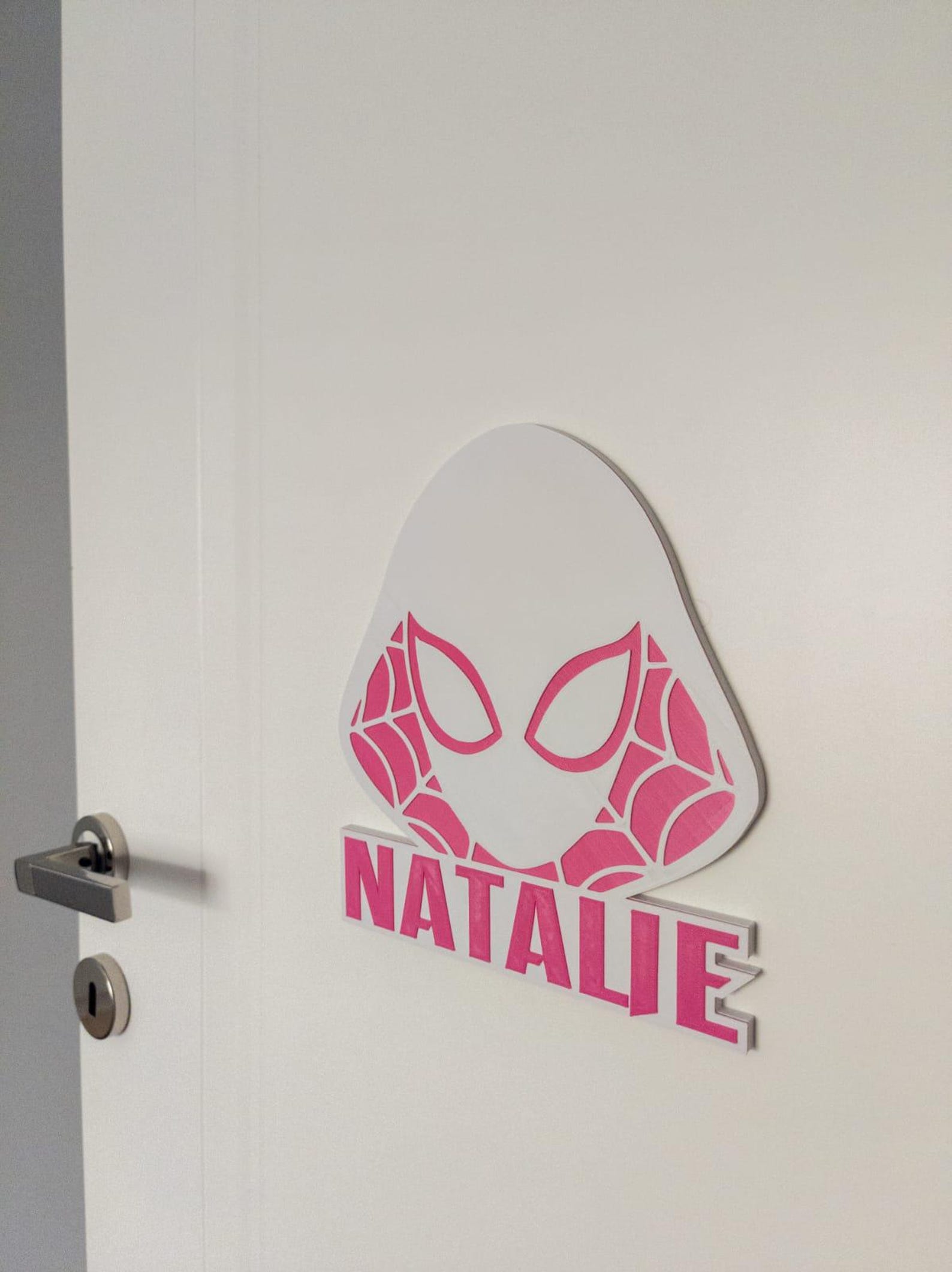 Ghost Spider Girl Name Sign Personalized Door Hanger Custom Sign Kids ...