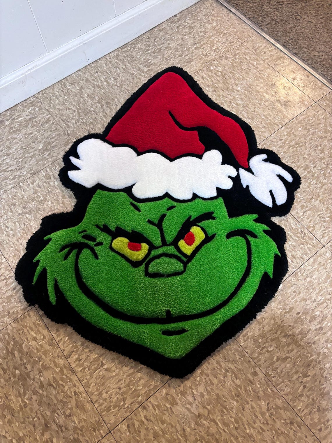 2ft Handmade Grinch Rug - Etsy