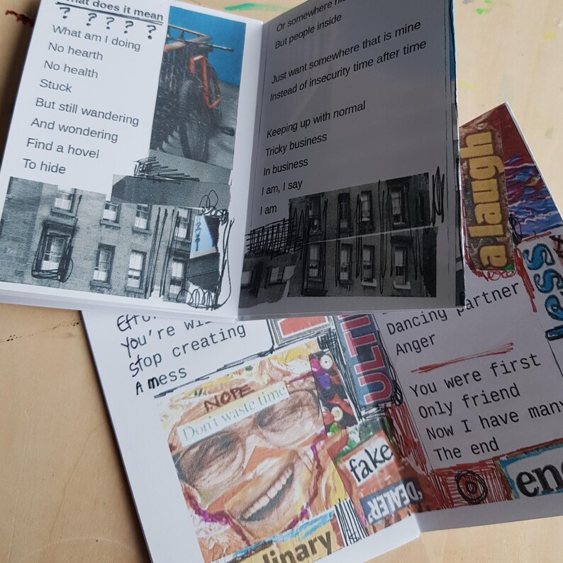 Poetry Zines X 3 Printable Minizine Bundle DIY Poem Zine Download 1990s ...