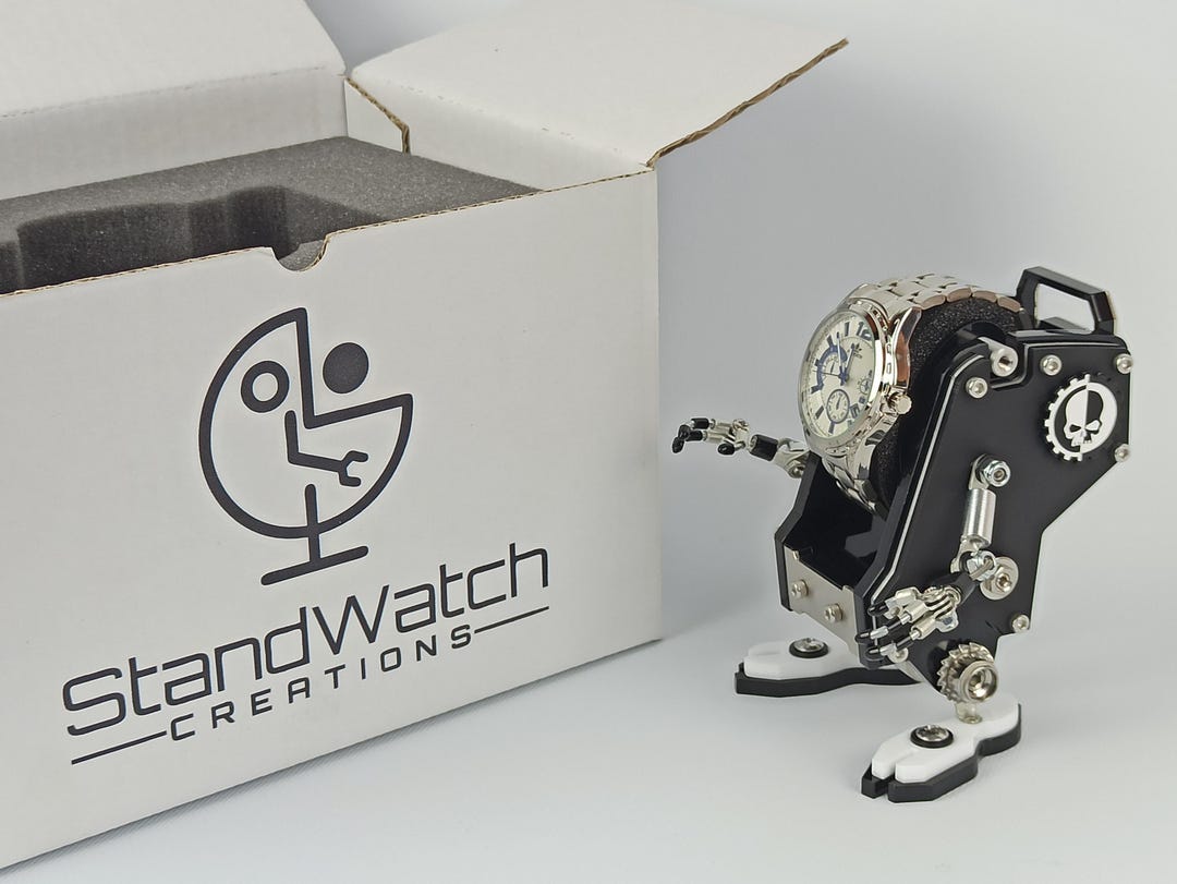 The Watch Guardian a Unique Handmade Robot Watch Stand, a Functional ...