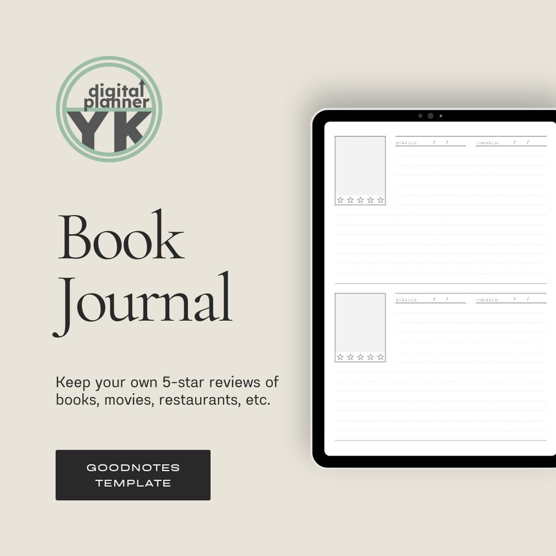 5-star Review Templates for Book Journal, Movie Review, Food Review ...