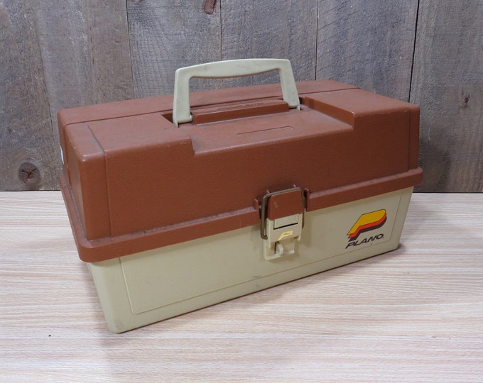 Vintage Plano Tackle Box 1970s 1980s Fishing Storage Organization Box ...