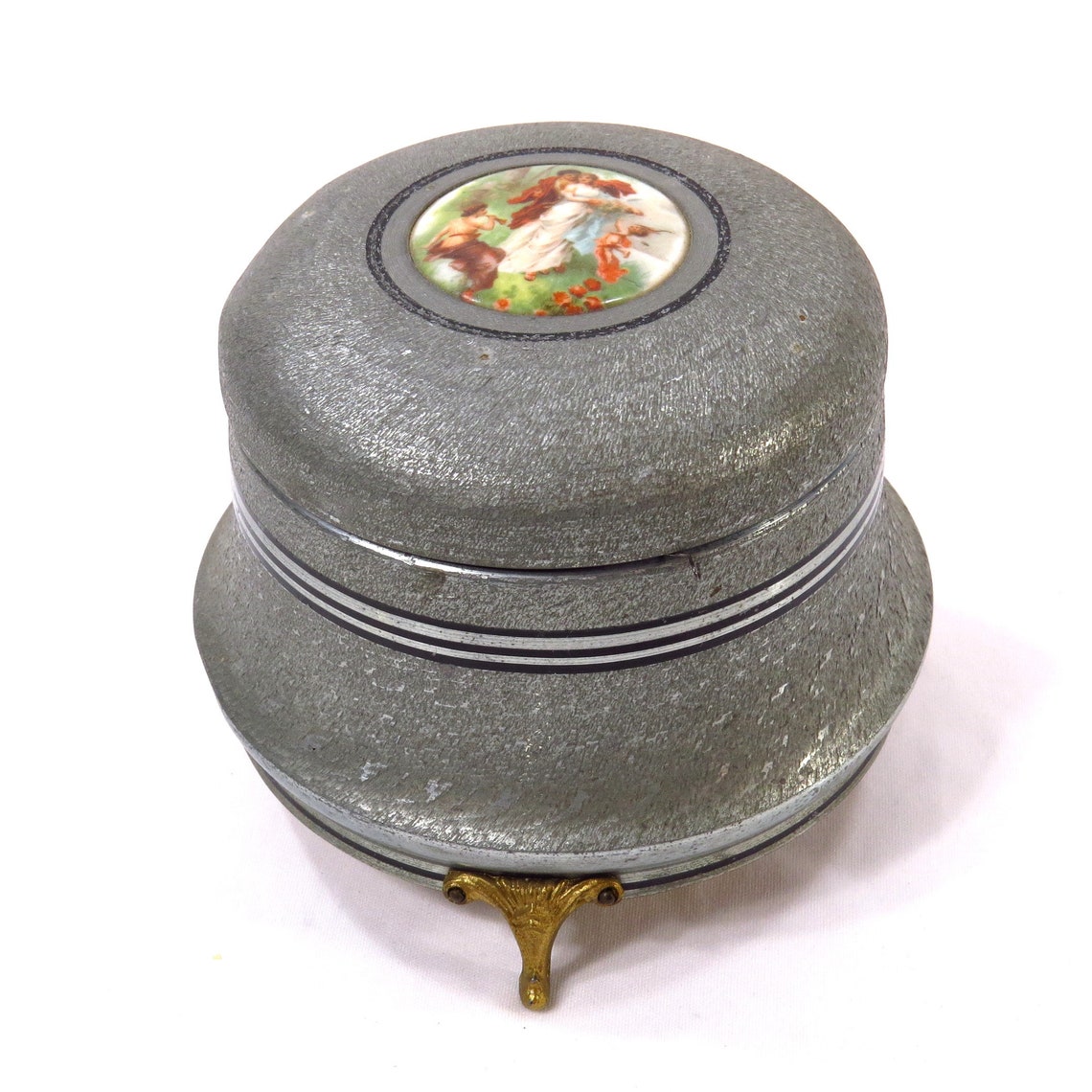 Vintage Vanity Musical Powder Puff Box 1930s 1940s Metal Music | Etsy