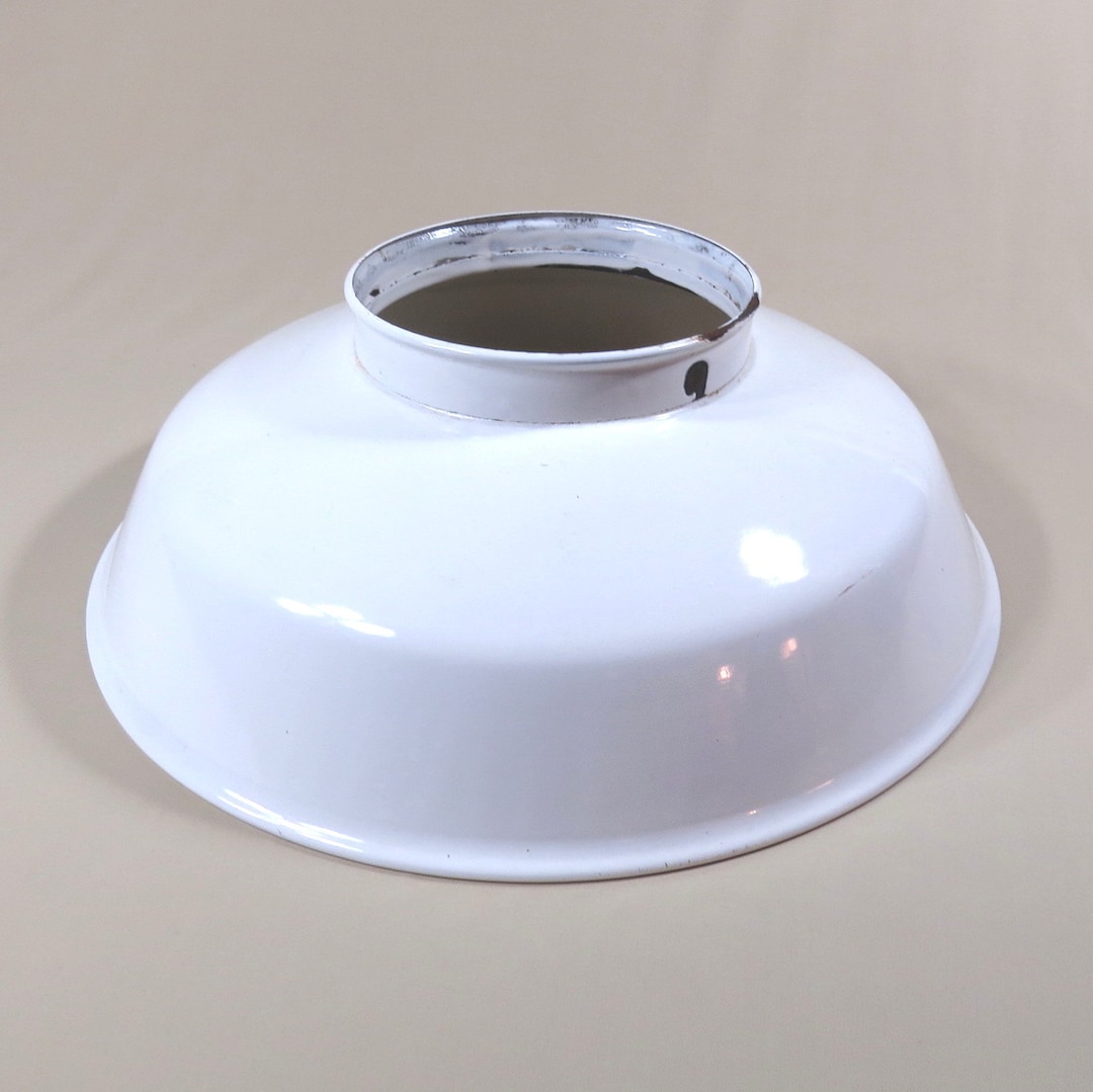 White Enamel Large 16 Inch Lamp Shade - Etsy