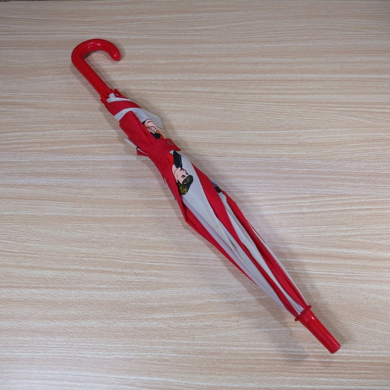 Vintage Sports Themed Childs Umbrella 1970s 1980s Sha… - Gem