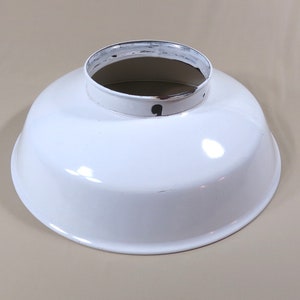 White Enamel Large 16 Inch Lamp Shade - Etsy