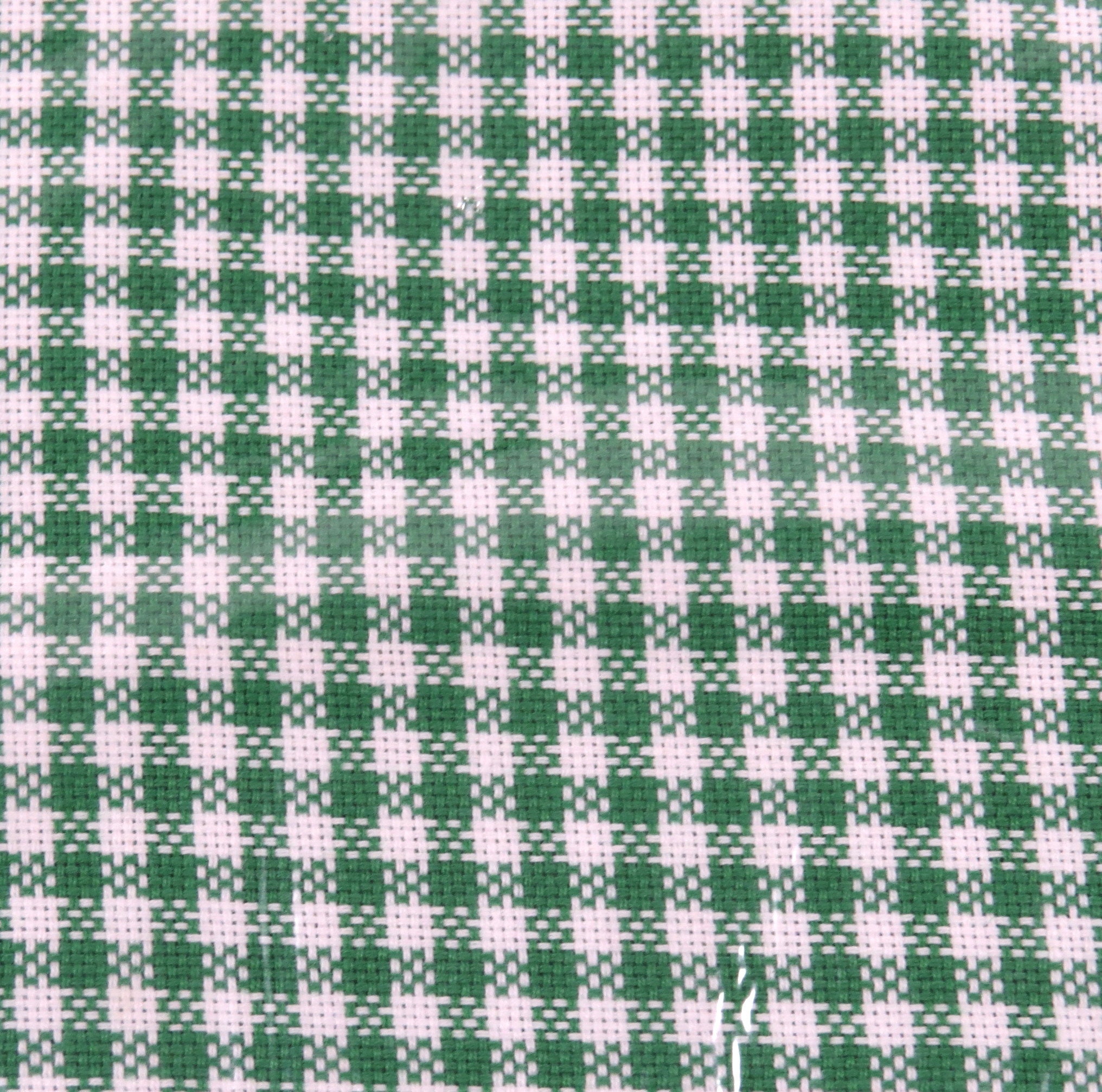 Vintage Green Gingham Charles Craft Cross Stitch Fabric | Etsy